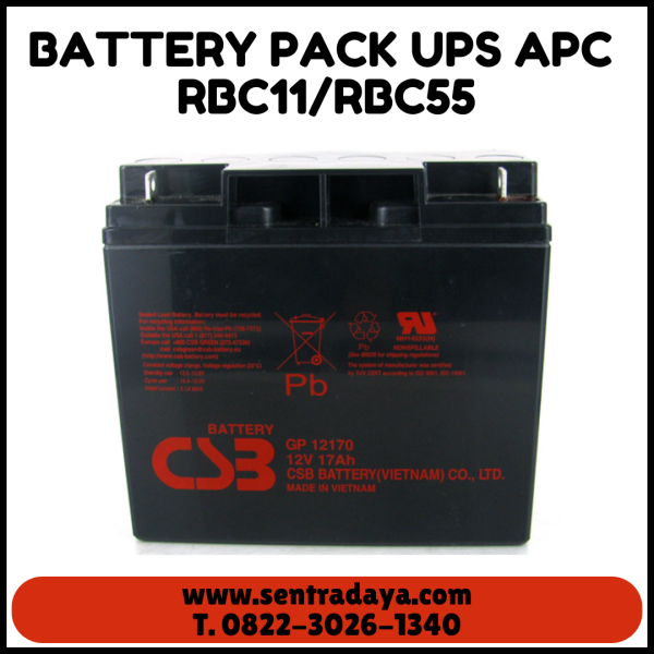 BATERAI UPS APC RBC11 RBC55,REPLACEMENT PACK RBC