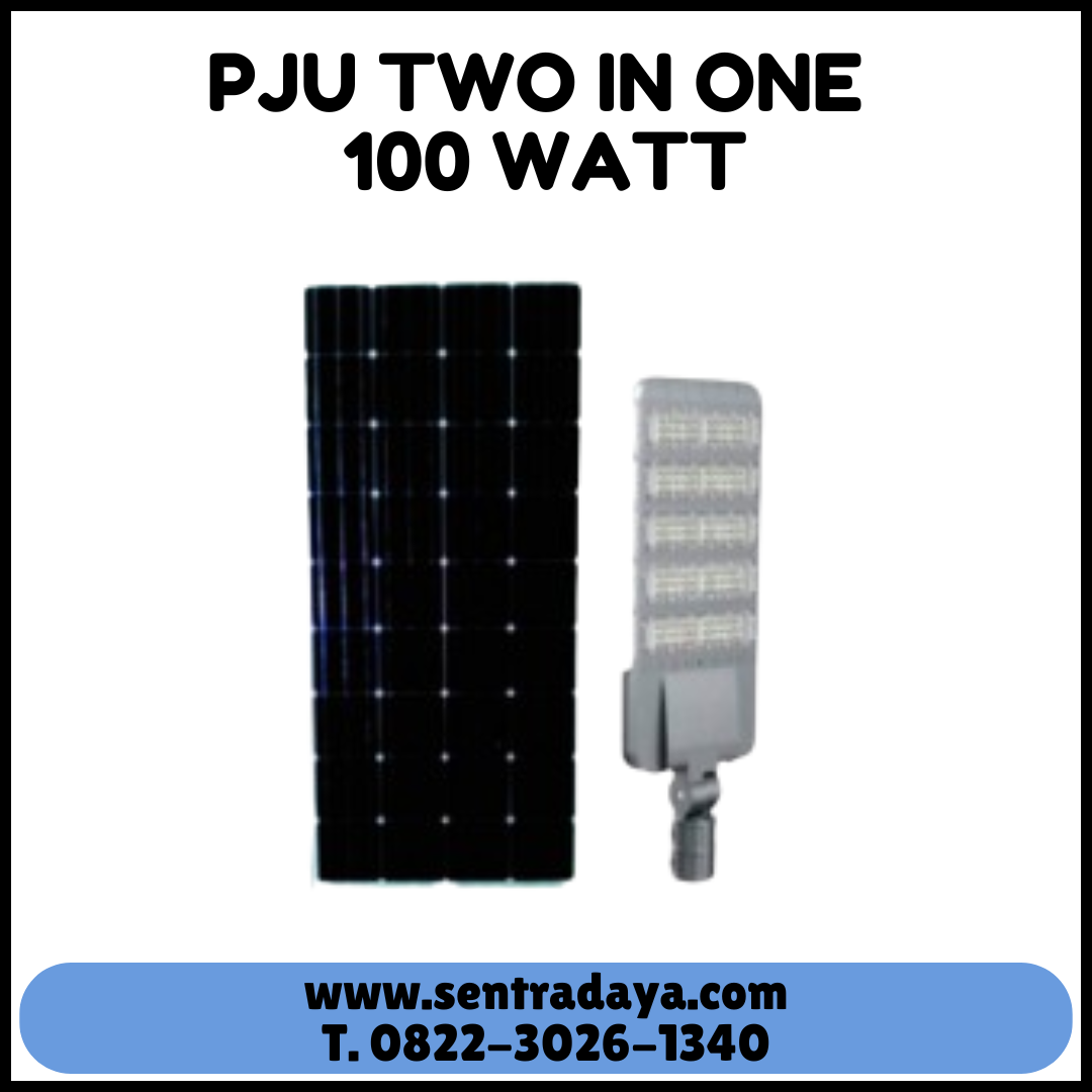 Lampu PJU Two in One 100 watt - Distributor UPS, Rectifier, Baterai ...
