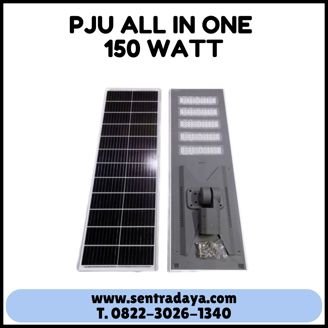 LAMPU PJU ALL IN ONE 150 WATT,DISTRIBUTOR PJUTS