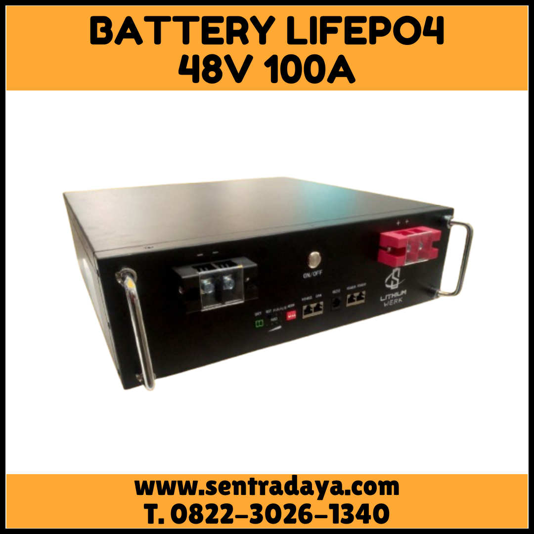 Baterai LifePO4 48VDC 100Ah Model Rack Mount - Distributor UPS ...
